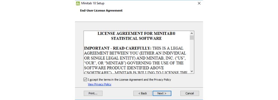 Minitab Installation